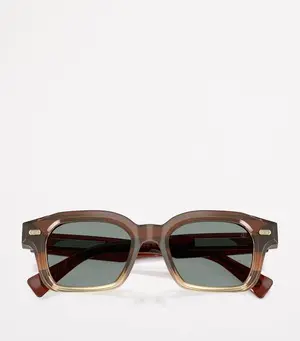 Brunello Cucinelli Acetate Square Sunglasses - Red
