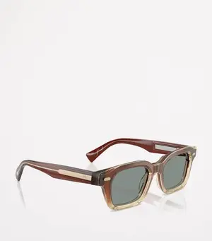 Brunello Cucinelli Acetate Square Sunglasses - Red