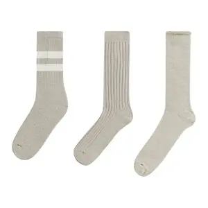 Kith Mix Socks Set Of 3 - Grey