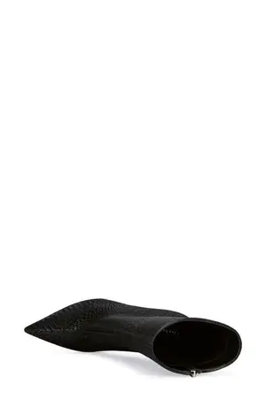 AZALEA WANG Glacielle Croc Embossed Heelless Bootie
