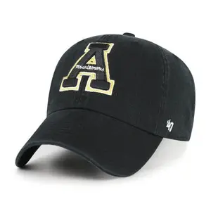 '47 47 Appalachian State Mountaineers Embroidered Cotton Baseball Cap - Black