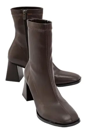 Chunky Block Heel Boots