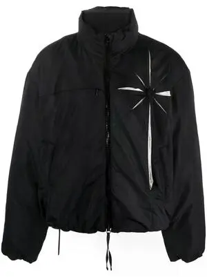 KUSIKOHC Origami Padded Bomber Jacket - Black