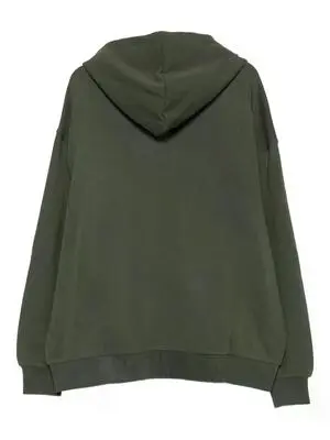 KUSIKOHC Embroidered Sun Zip-up Hoodie - Green