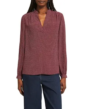 HOBBS LONDON Mila Blouse - Red Multi