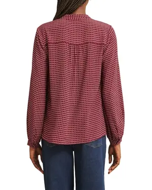 HOBBS LONDON Mila Blouse - Red Multi