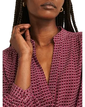 HOBBS LONDON Mila Blouse - Red Multi