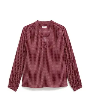 HOBBS LONDON Mila Blouse - Red Multi