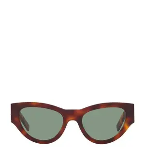 Saint Laurent Tortoiseshell Cat Eye Sunglasses - Brown