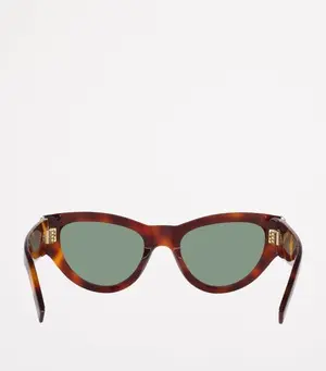 Saint Laurent Tortoiseshell Cat Eye Sunglasses