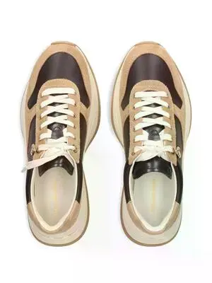 Michael Kors Leather Suede Platform Sneakers