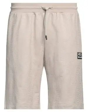 EA7 Athletic French Terry Shorts - Beige