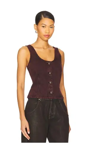 Rag & Bone Poppy Top - Burnt Burgundy