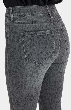 NYDJ Marilyn High-waist Straight-leg Jeans - Grey Daniela Ditsy