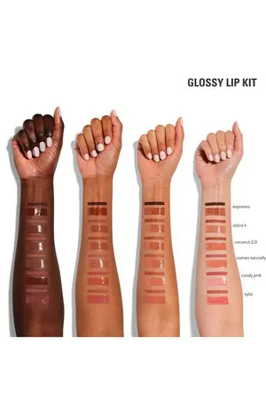 KYLIE COSMETICS Glossy Lip Kit $35 Value - Espresso