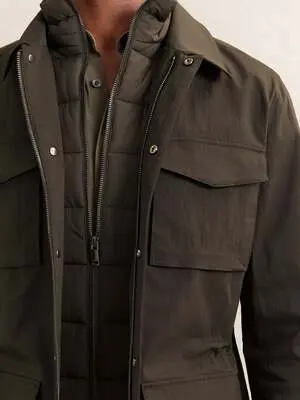 REISS Bryson Removable-gilet Safari Jacket