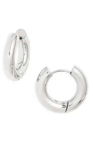 Nordstrom Waterproof Hoop Earrings - Silver