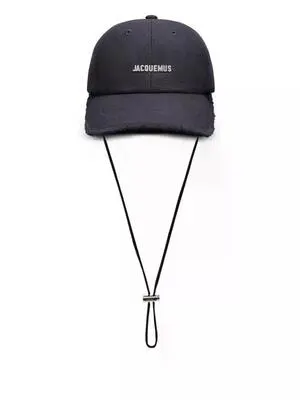 Jacquemus The Artichaut Frayed-edge Cap - Blue