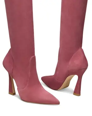 STUART WEITZMAN Ultra Vinnie 100 Boots - Dusty Berry