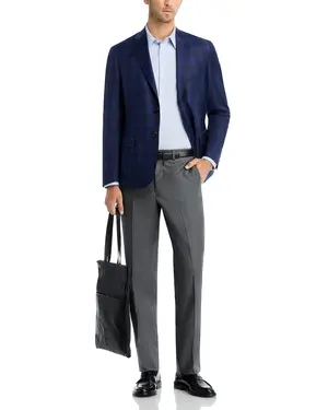 Bloomingdale'S Plaid Regular Fit Sport Coat Exclusive