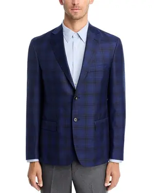 Bloomingdale'S Plaid Regular Fit Sport Coat Exclusive