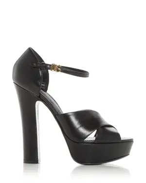 Dolce & Gabbana Platform High Heel Sandals - Black
