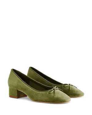 Reformation Suede Ballet Flats