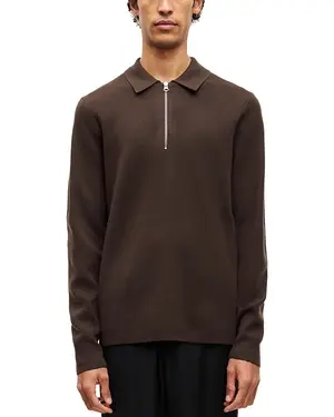 SAMSØE SAMSØE Guna Half Zip Sweater - Coffee