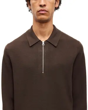 SAMSØE SAMSØE Guna Half Zip Sweater - Coffee