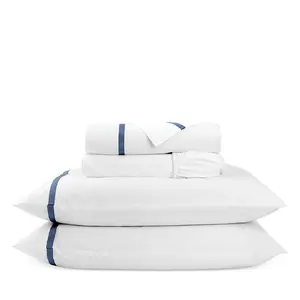 CHRISTY Beaumont Sheet Set, Queen - Slate Blue