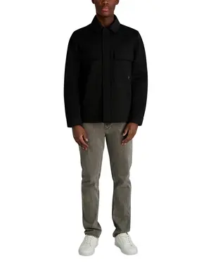Karl Lagerfeld Paris Twill Collared Shirt Jacket