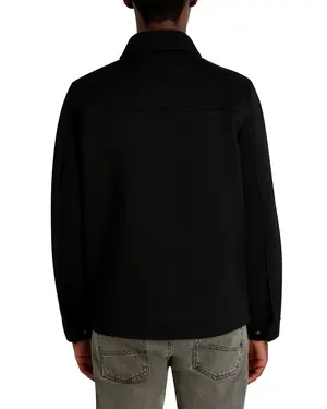 Karl Lagerfeld Paris Twill Collared Shirt Jacket