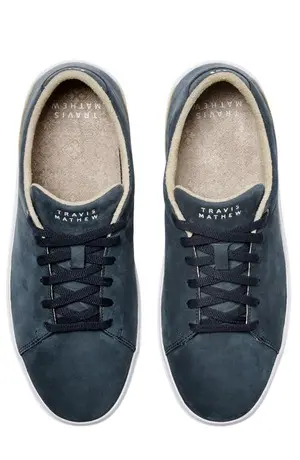 Travis Mathew The Modern Cup Leather Sneakers - Total Eclipse