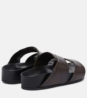 Dries Van Noten Leather Platform Sandals