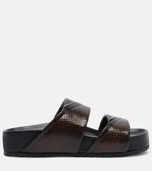 Dries Van Noten Leather Platform Sandals