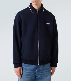 Miu Miu Logo Cotton Blouson