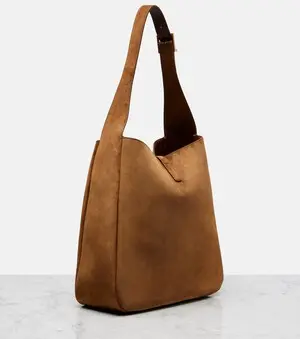 Saint Laurent Suede Shoulder Bag - Brown