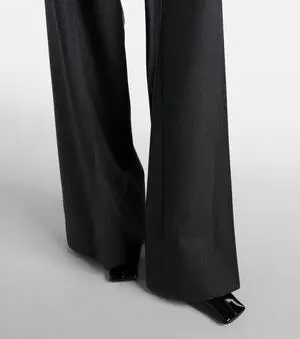 Stella McCartney Wool Flannel Wide-leg Pants