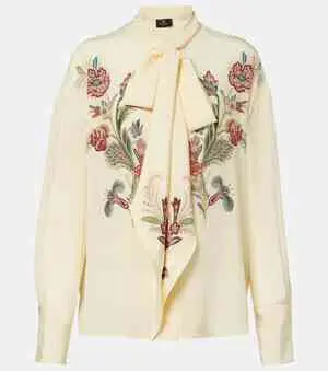 Etro Floral Silk Blouse