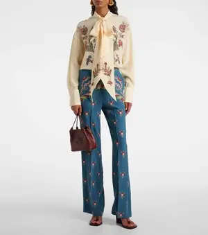 Etro Floral Silk Blouse