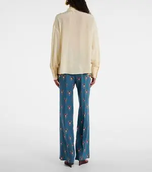 Etro Floral Silk Blouse - Yellow