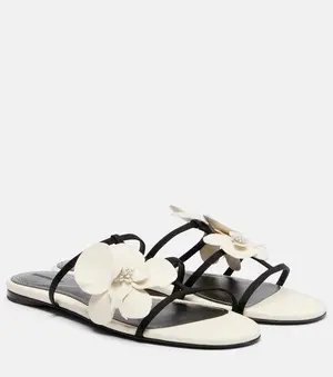 Zimmermann Orchid Leather Sandals - Multicoloured