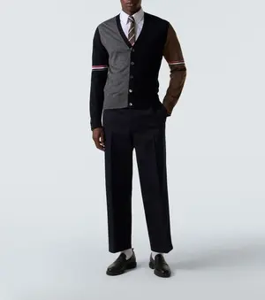 Thom Browne Cotton Twill Straight Pants