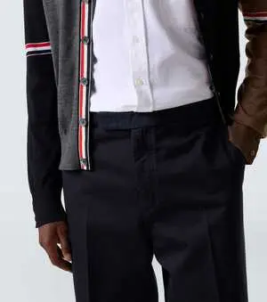 Thom Browne Cotton Twill Straight Pants