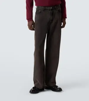 FRAME High-rise Straight Leg Jeans