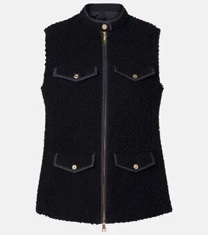 Moncler Leather Vests For Women