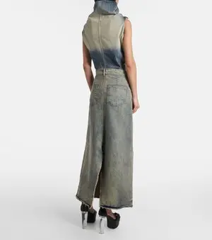 Rick Owens Denim Maxi Skirt