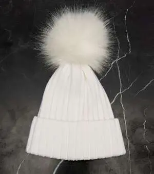 Moncler Ribbed-knit Virgin Wool Beanie - White