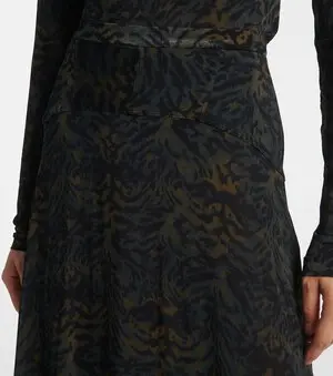 Ulla Johnson Paola Printed Jersey Maxi Skirt - Multicoloured