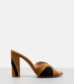 GIANVITO ROSSI 95 Suede Mules